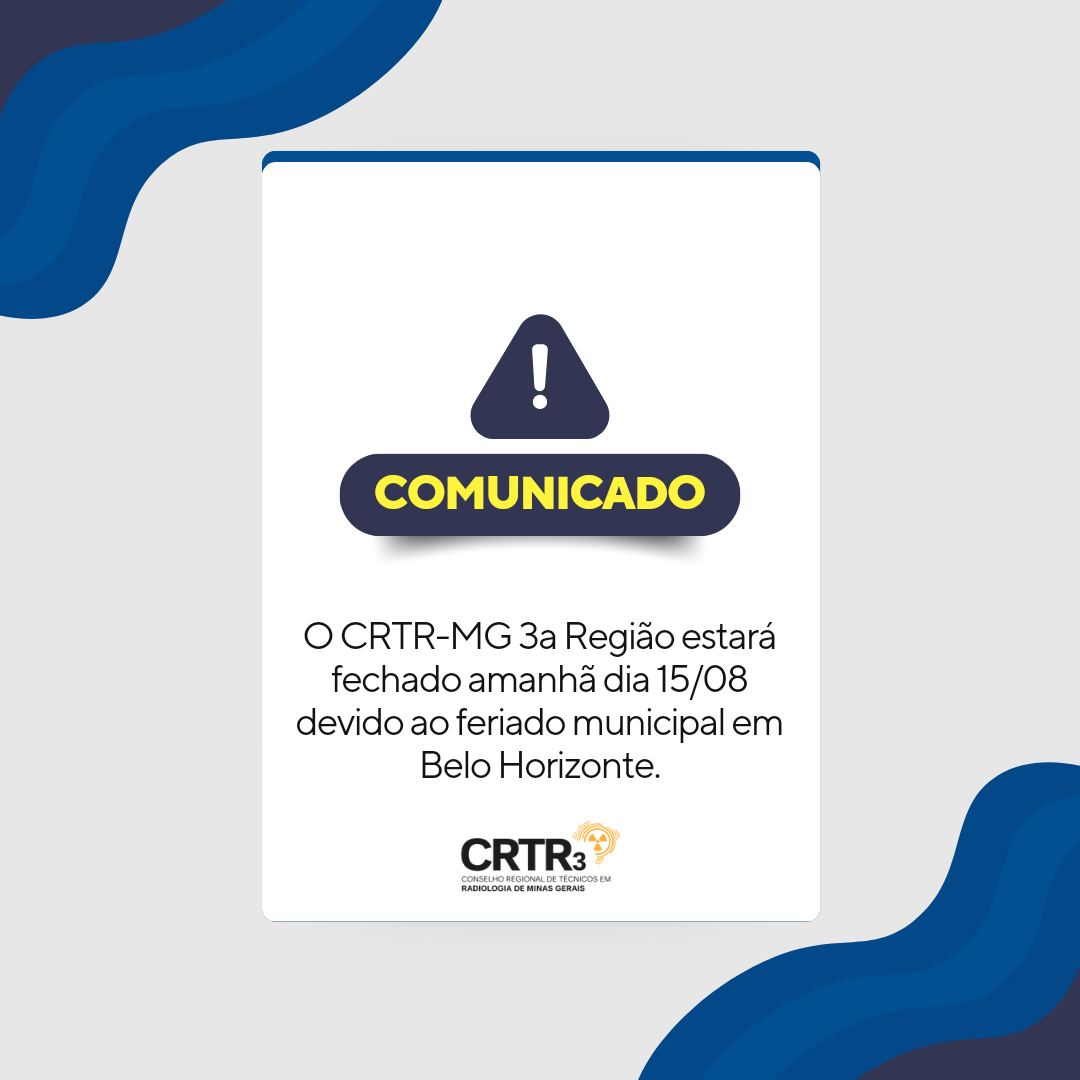 Comunicado | CRTR-MG