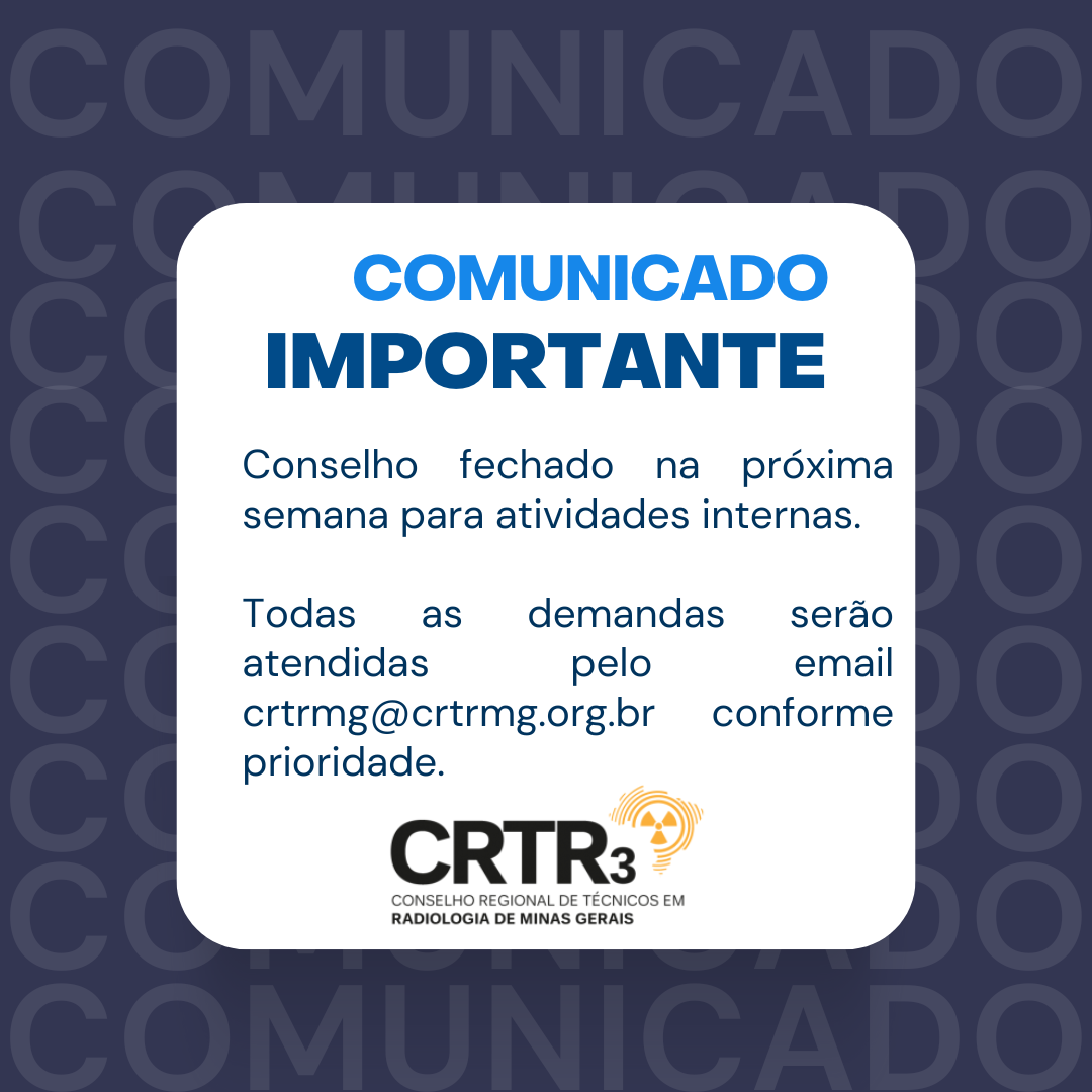 Comunicado | CRTR-MG